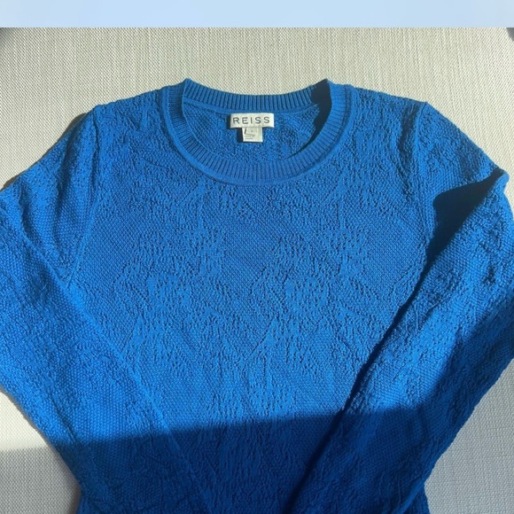 Reiss | Dresses | Reiss Royal Blue Knit Pullover | Poshmark
